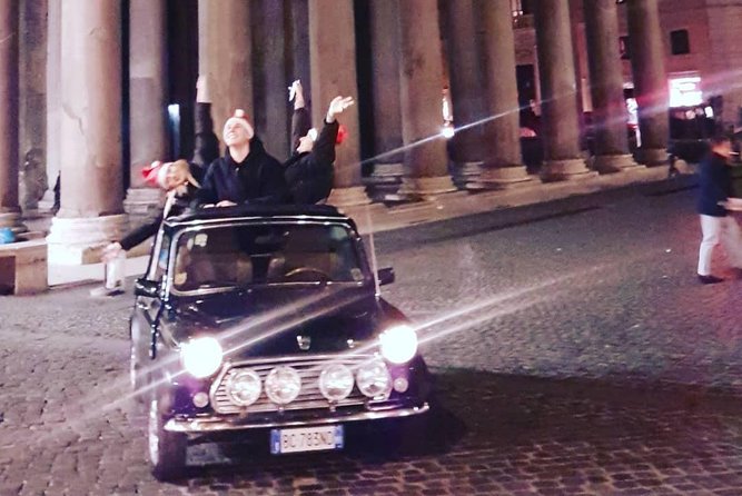 1 hour Little Ancient Tour of Rome by Mini Vintage Cabriolet with Cappuccino - Key Points