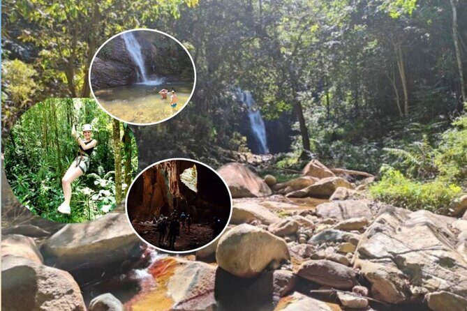 16 Lines Zipline, Cave, Hiking & Biausevu Waterfall Combo Tour - Key Points