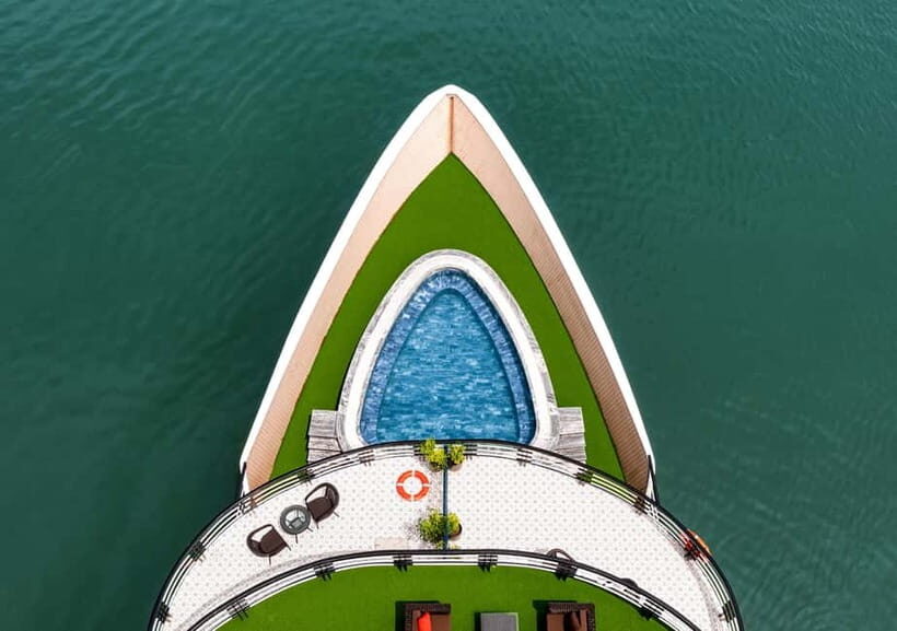 2/3-Day Halong & Lan Ha Bay Doris 5* Cruise balcony, bathtub - An In-Depth Look at the Doris 5* Cruise Experience