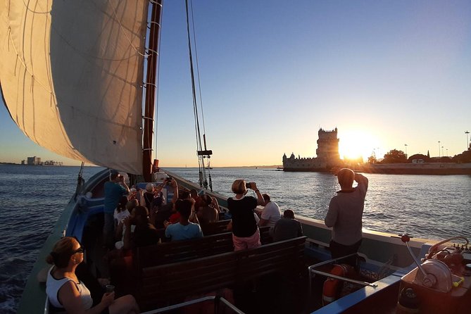 2-Hour Lisbon Traditional Boats Sunset Cruise with White Wine - The Stops Along the Route