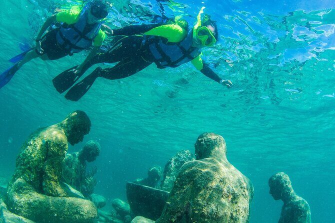 2-Hour Snorkeling Paradise Reef in Cancún Underwater Museum - Key Points