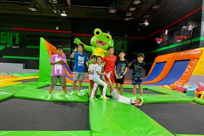 2 Hours Trampoline, Playground, Rope Park and Game Card 1200 baht - Key Points