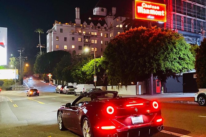 20 Minute Private Ferrari Drive: Hollywood Blvd to Sunset Blvd - Iconic Sights Along the Route