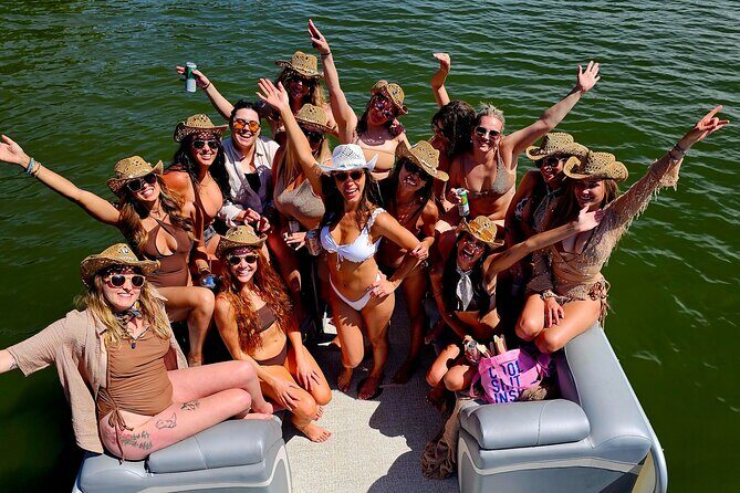 25ft Pontoon Party Boat w/ Captain up to 12 people (3 hrs) - Key Points