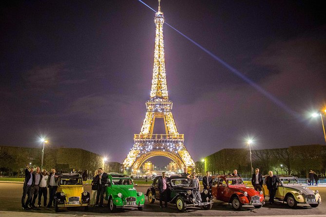 2CV Tour by Night - Exploring Paris at Night in a Convertible 2CV