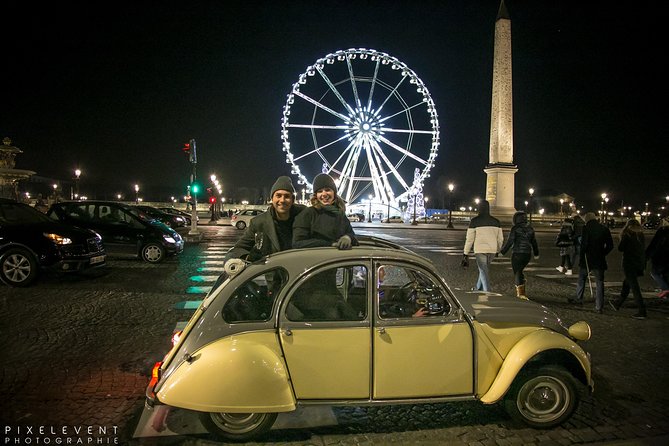 2CV Tour by Night - Duration and Sites Visited