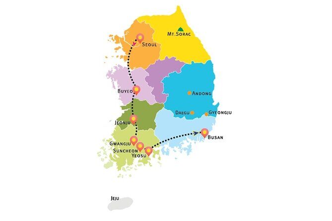 3-Day Korea Western course by K-shuttle Tour from Seoul to Busan - Introduction