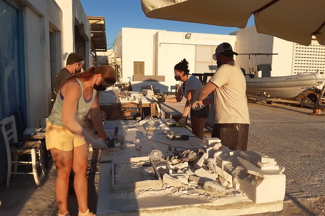 3-Hour Marble Workshop Creating Your Own Souvenir Out of ( Paros ) Marble - Expert Guidance and Instruction