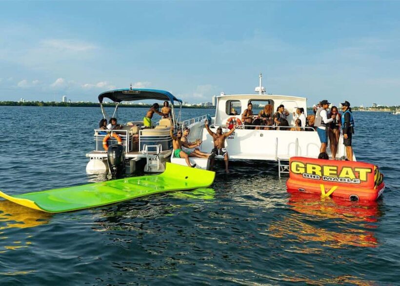 3 Hour Party Boat with Jet Ski Banana Boat & Open Bar Miami - Experience Miami’s Water Party—A Fun-Filled 3-Hour Adventure