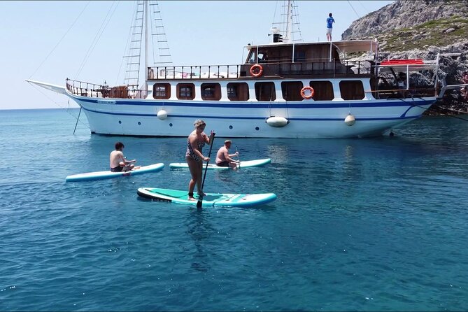 30M Wooden Traditional Boat - 6.5 Hours Day Cruise in Rhodes - Onboard Amenities and Activities