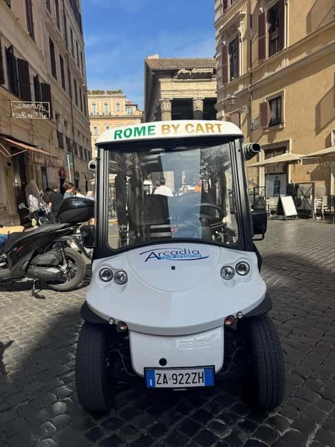 3H Rome: Baroque, Ancient and food experience by Golf Cart - Key Points