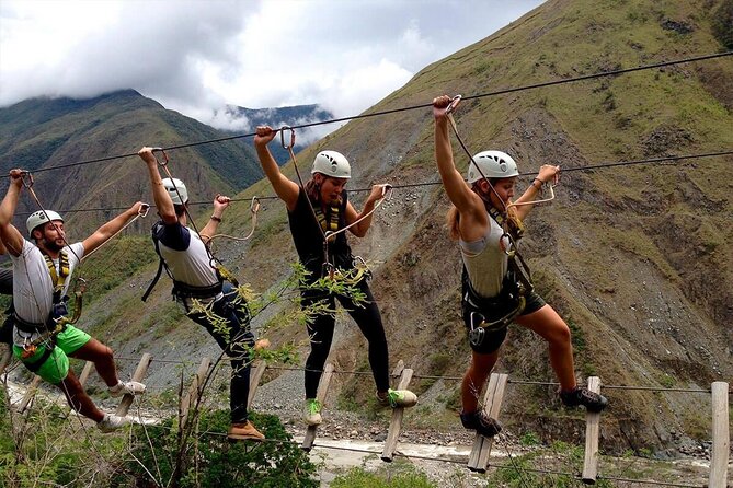 4-Day Inca Jungle Adventure Hike|| Mountain Biking, Rafting and Zipline Options| - Ziplining Thrill