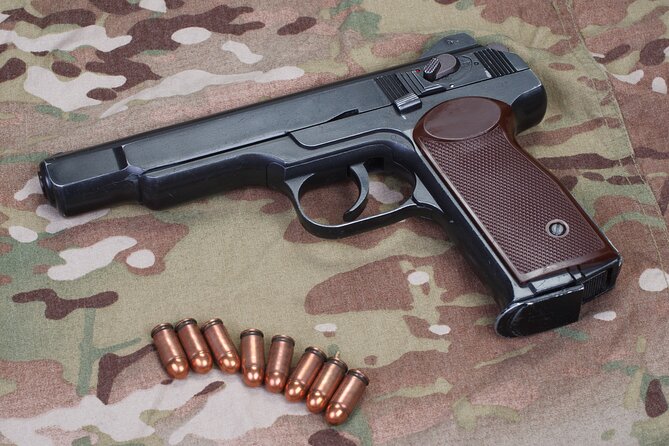 5 Guns Shooting in Bratislava Downtown Shooting Range - The Weapon Selection