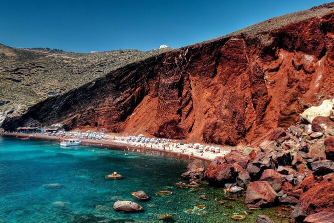 5 Hour Private Custom Land Tour in Santorini - Admiring Red Beach
