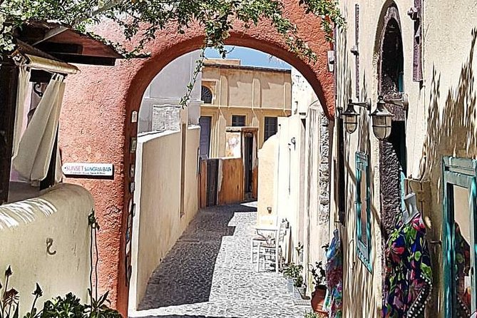 6 Hours - Semi Private Island Tour With Wine Tasting and Food Pairing - Relaxing at Perivolos Volcanic Beach