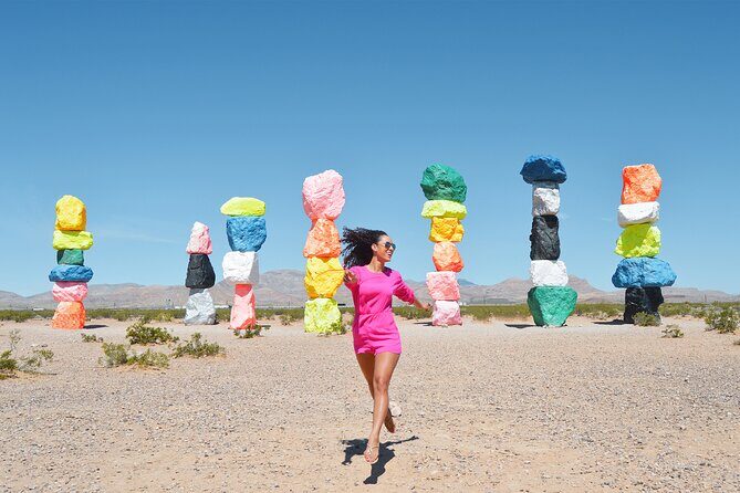 7 Magic Mountains Tour and Las Vegas sign on a Slingshot - What to Expect from the Tour