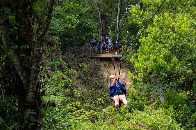 7 Waterfalls & 5 Zip Lines Shore Excursion Amber Cove & Taino Bay - Zip-Lining and Suspension Bridges