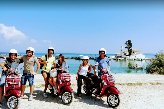 Above & Beyond Palaiokastritsa Corfu Vespa Scooter Tour - Enjoying the Catered Lunch Experience