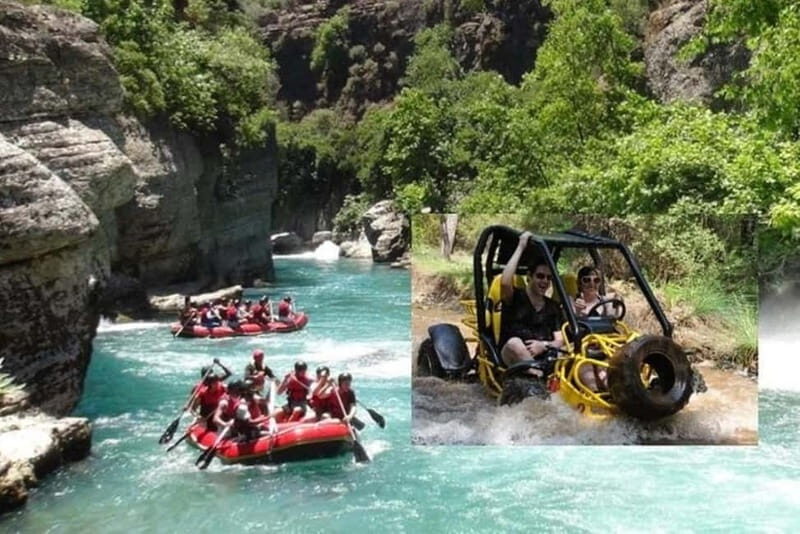 Alanya /Antalya /Side Rafting and Buggy, Quad Option Zipline - Key Points