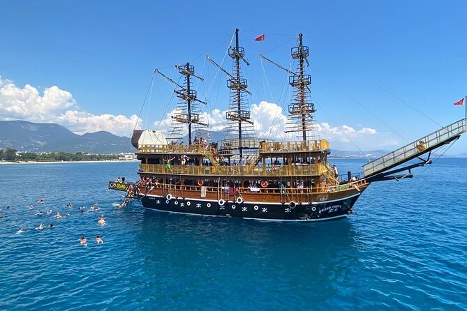 Alanya Grand Pirate Boat Tour With Lunch, Soft Drinks & Transfer - What to Expect on the Alanya Grand Pirate Boat Tour