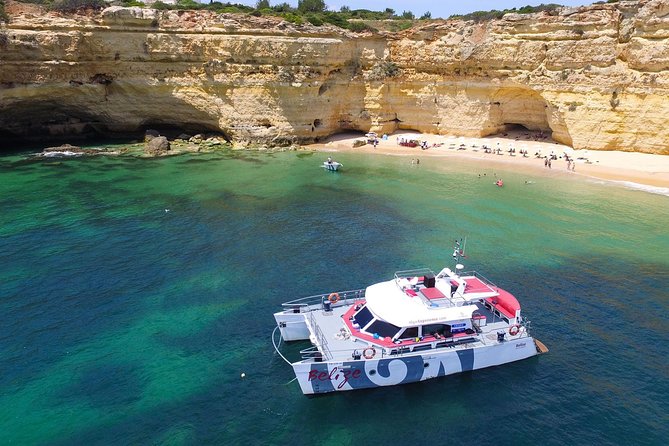 Albufeira Beach BBQ with Caves and Coastline Cruise with Open Bar - Key Points