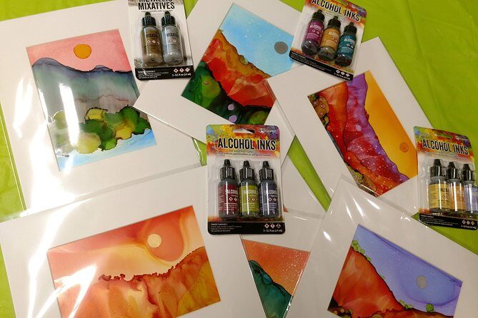 Alcohol Ink Landscape Art Class in Estes Park - The Setting and Atmosphere
