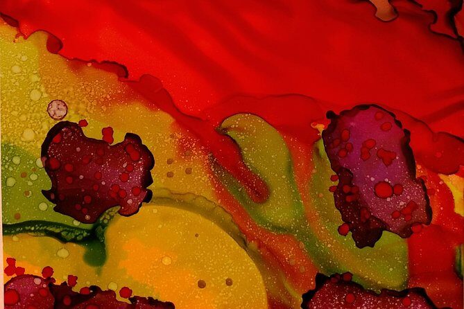 Alcohol Ink Landscape Art Class in Estes Park - The Value of a Creative Break