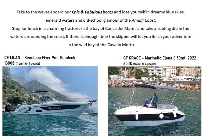 Amalfi Coast Boat Rental - Key Points