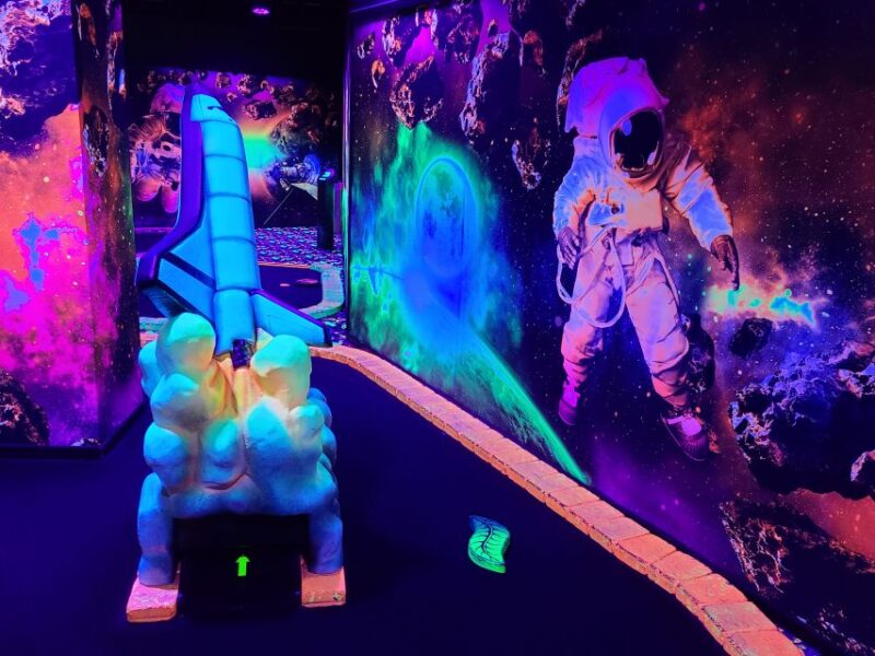 American Dream: Blacklight Mini Golf Entry Ticket - The Experience in Detail