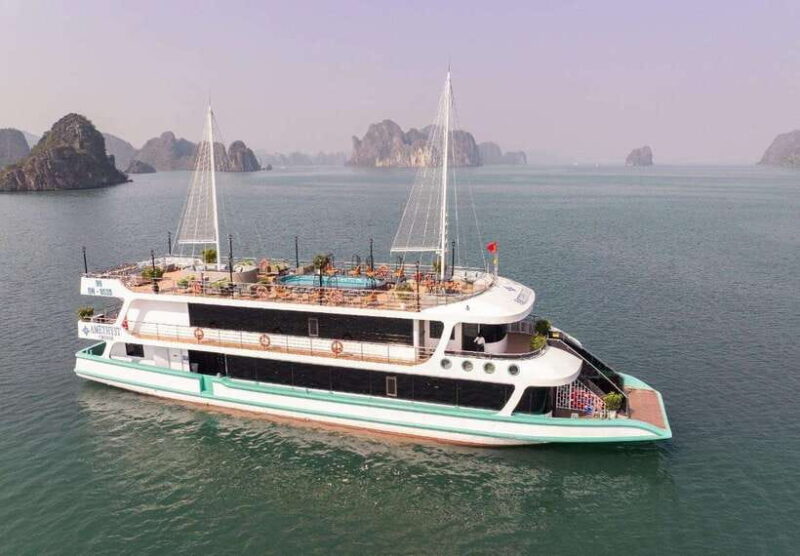 Amethyst Luxury Day Cruise Explore Halong Bay, Island, Caves - Key Points
