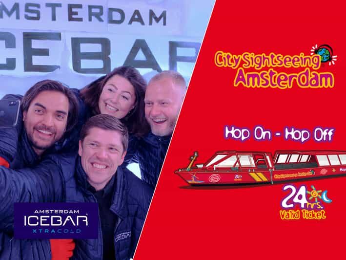Amsterdam: 24-Hour Hop-On Hop-Off Boat and XtraCold Icebar - Route Variations and Stops