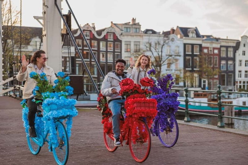 Amsterdam: Explore Canals, Guided Tour on Flower Bikes - Exploring Amsterdam on a Flower Bike: An Authentic Canal and City Tour