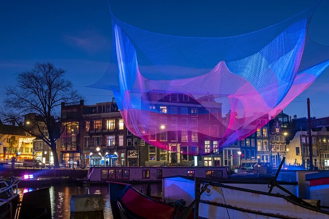 Amsterdam Light Festival Boat Tour With Warm Drinks - Warm Drinks and Cozy Ambiance