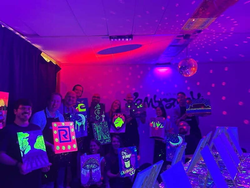 Amsterdam: Paint and Sip in the Dark at Rembrandt van Wine - Practical Details: What’s Included and What’s Not