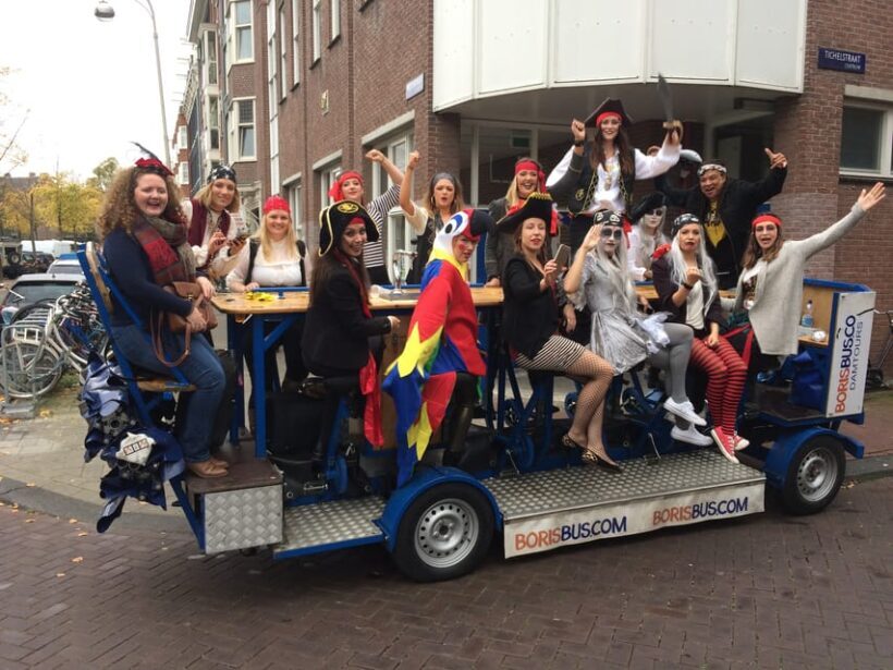 Amsterdam: Party Bike Tour with Beer - The Drinks and Extras
