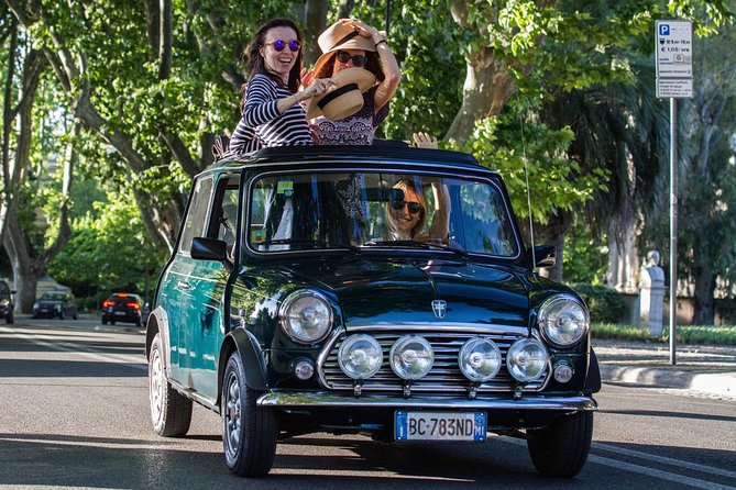 Ancient Tour of Rome by Mini Cooper Classic Cabrio With Aperitif - Intimate Small Group Experience