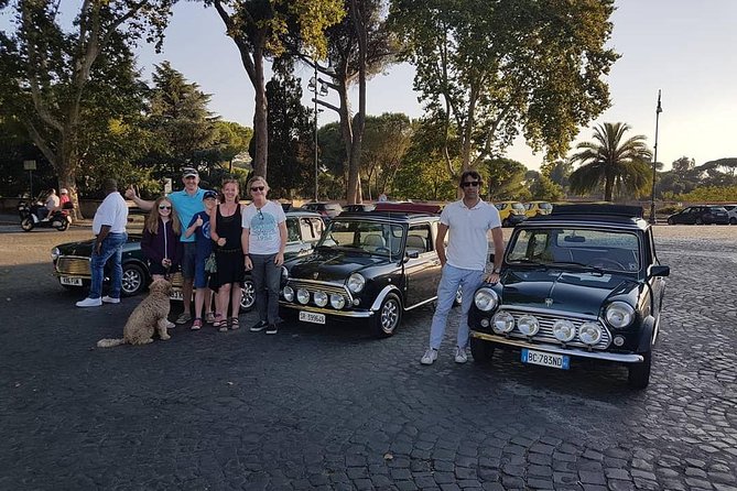 Ancient Tour of Rome by Mini Cooper Classic Cabrio With Aperitif - Included Amenities and Refreshments
