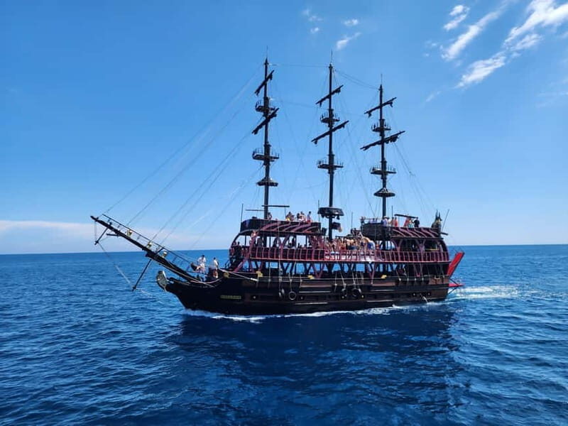 Antalya Biggest Pirate Boat Trip w/Lunch & Unlimited Drinks - Key Points