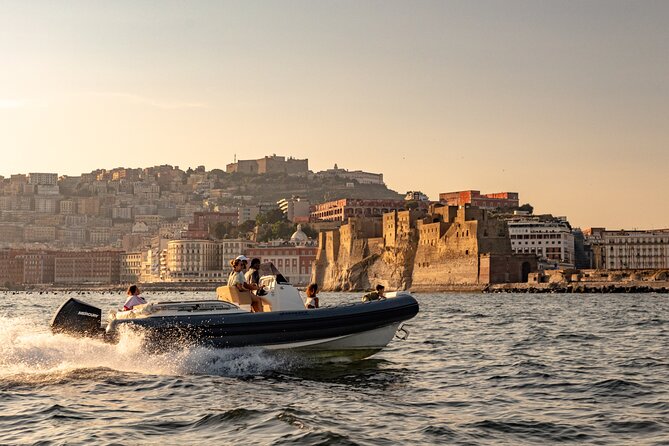 Aperitif on a boat at sunset in the Gulf of Naples - An Enchanting Way to See Naples