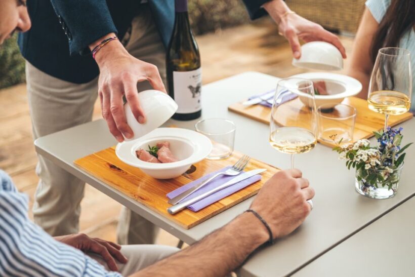 Aperitif on the Terrace of Podere Montale at Sunset - The Value and Atmosphere