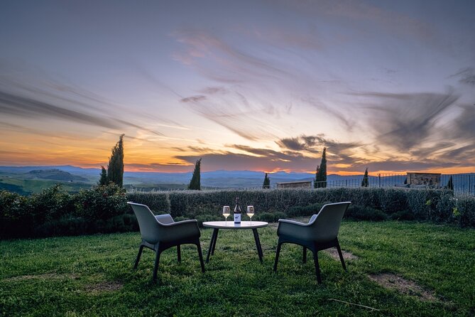 Aperitif on the Terrace of Podere Montale at Sunset - Wine and Cellar Introduction
