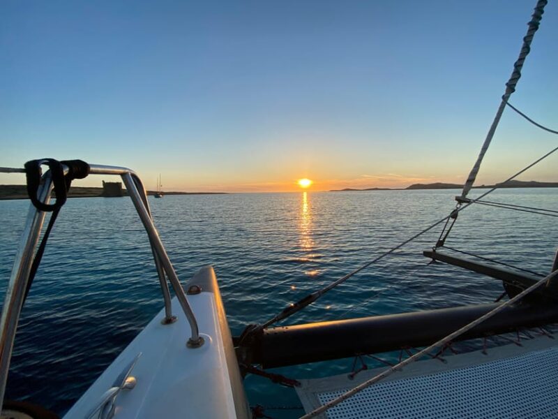 Aperitifs at Sunset on the Stintino Catamaran Burianacharter - Preparing for the Sunset Aperitif