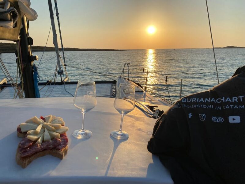 Aperitifs at Sunset on the Stintino Catamaran Burianacharter - Frequently Asked Questions