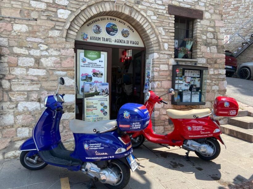 Assisi Rental Vespa '125cc - full day - The Route and Key Stops