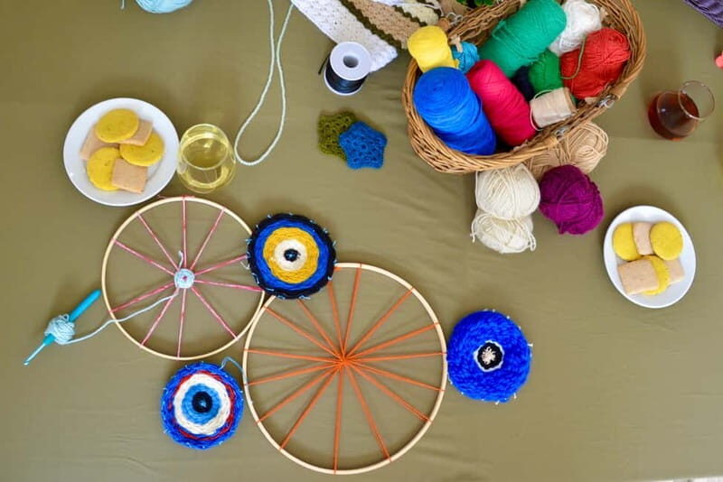 Athens: Evil Eye Weaving Workshop - Savoring Greek Flavors: Tea and Cookies