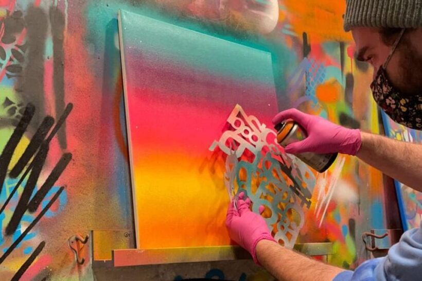 Atlanta: BYOB Spray Paint and Sip - The Materials and What You Can Expect