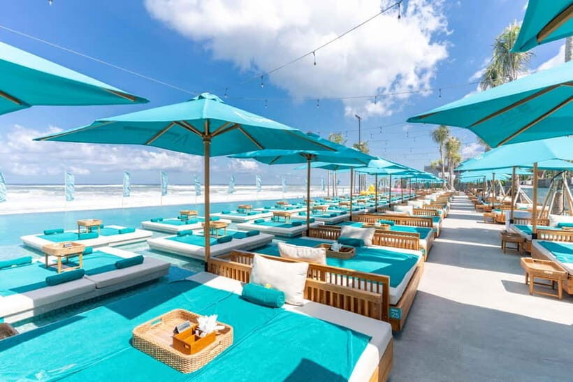 Atlas Beach Club Bali: DayBed Booking with F&B Credit - Key Points