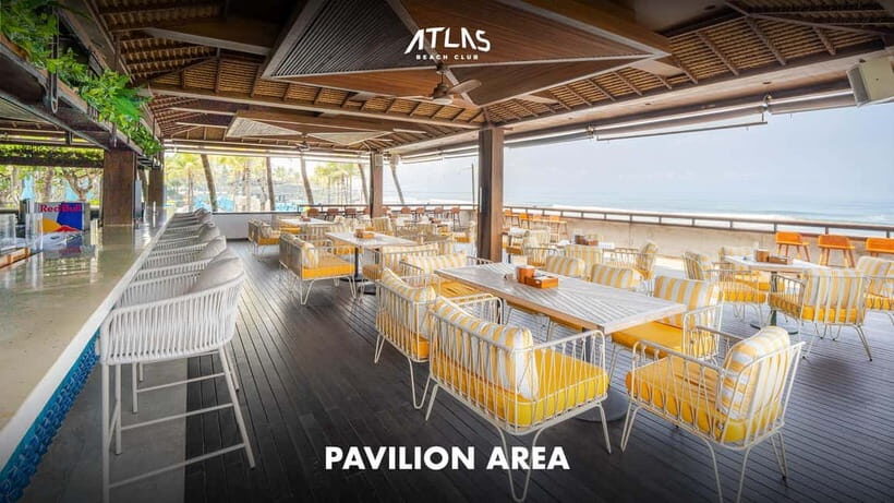 Atlas Beach Club Bali: One Day Pass / F&B Credit Voucher - Key Points