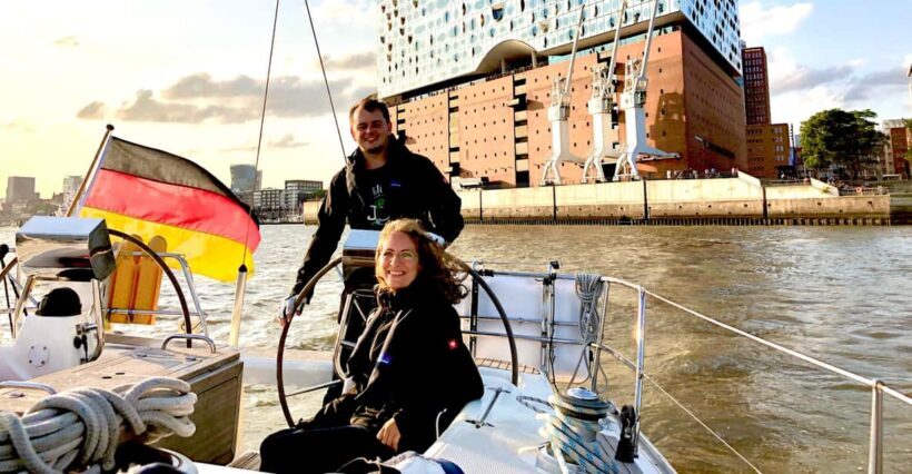 Authentic sailingtrip "towards Blankenese", Hamburg/Elbe - Key Points