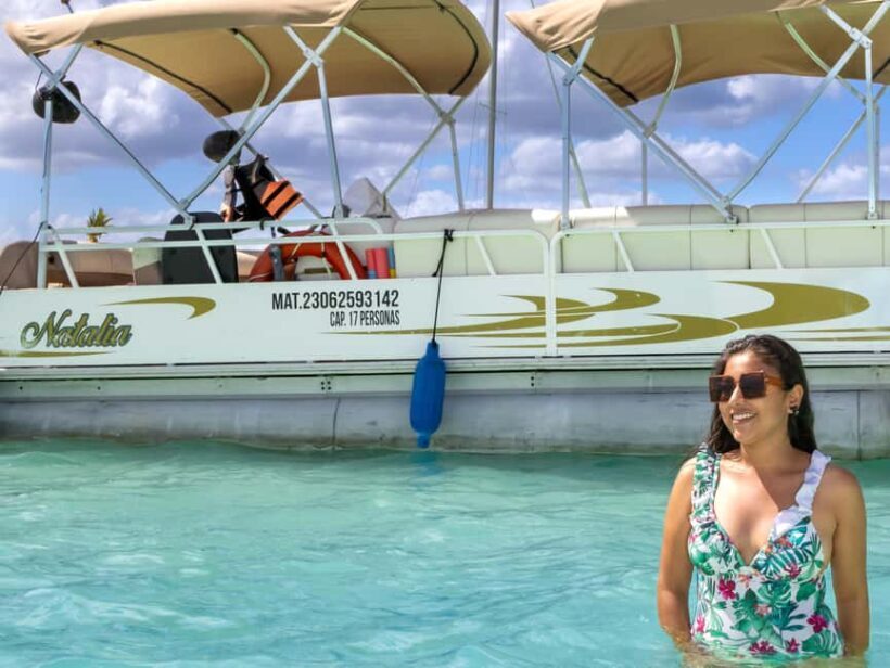 Bacalar: Group Pontoon Excursion + The First Hotel + Ojo de Agua - Swimming and Relaxation